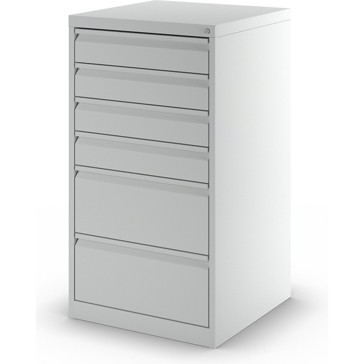 Ladekast, staal – eurokraft basic: h x b x d = 900 x 500 x 500 mm, 6 ...