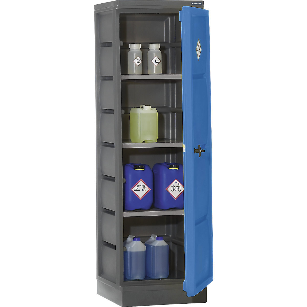 Environmental cupboard made of PE – eurokraft pro: 1-door | kaiserkraft IE