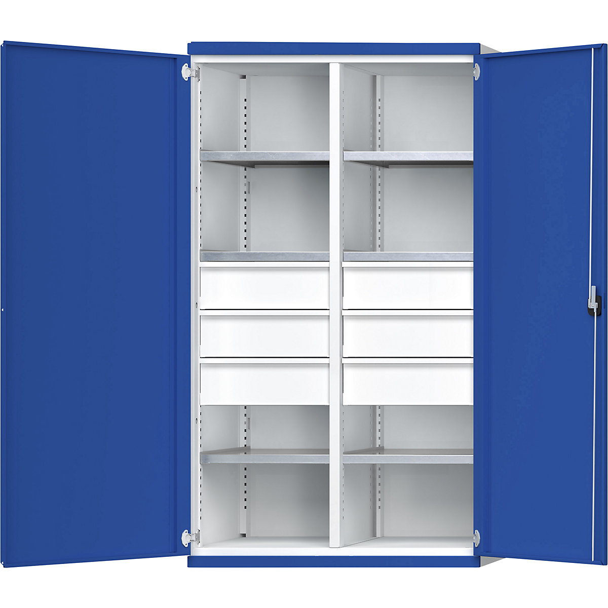 ANKE – Heavy duty cupboard with centre partition: 6 drawers 180 mm ...