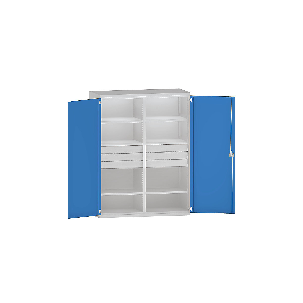 EUROKRAFTpro – JUMBO heavy duty cupboard made of sheet steel: 6 shelves ...