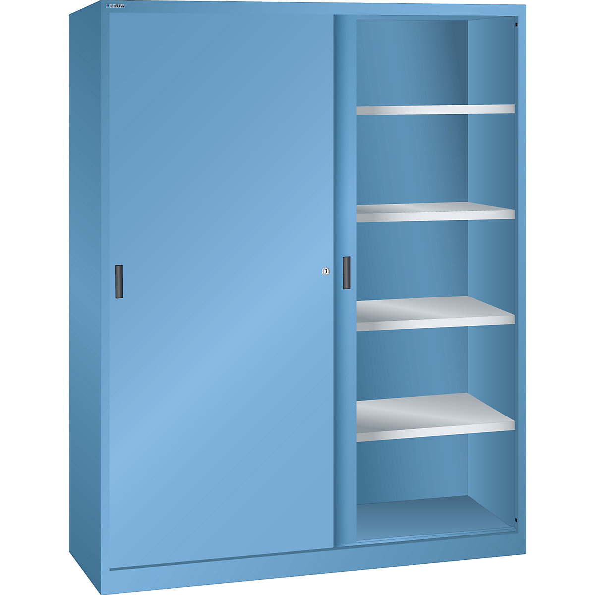 LISTA – Sliding door cupboard: HxW 1950 x 1500 mm, partition | KAISER+KRAFT