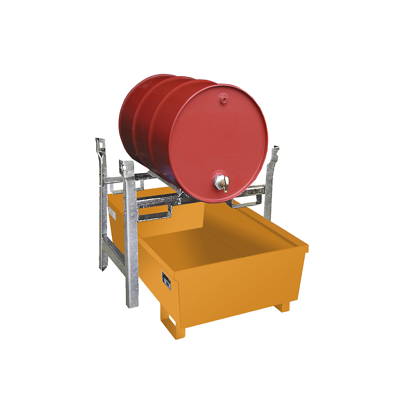 Cadre de gerbage pour rayonnage pour fûts – eurokraft pro: pour 1 fût ...