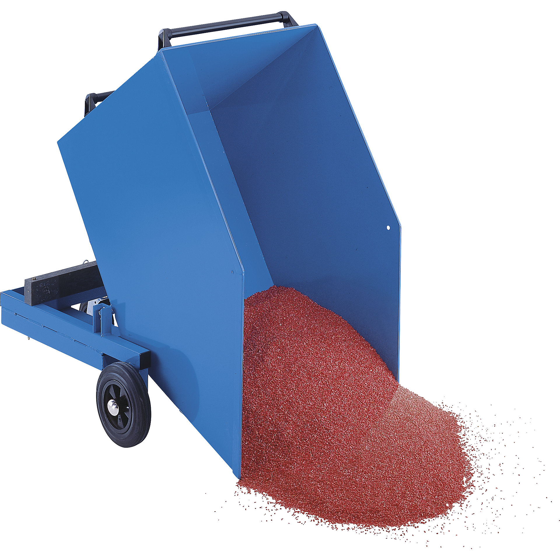 Sheet metal container truck – eurokraft pro: container with forklift ...