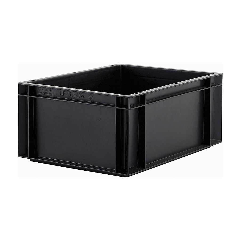 BiGDUG Essentials Recycled Euro Stacking Box | 174h x 300w x 400d mm ...