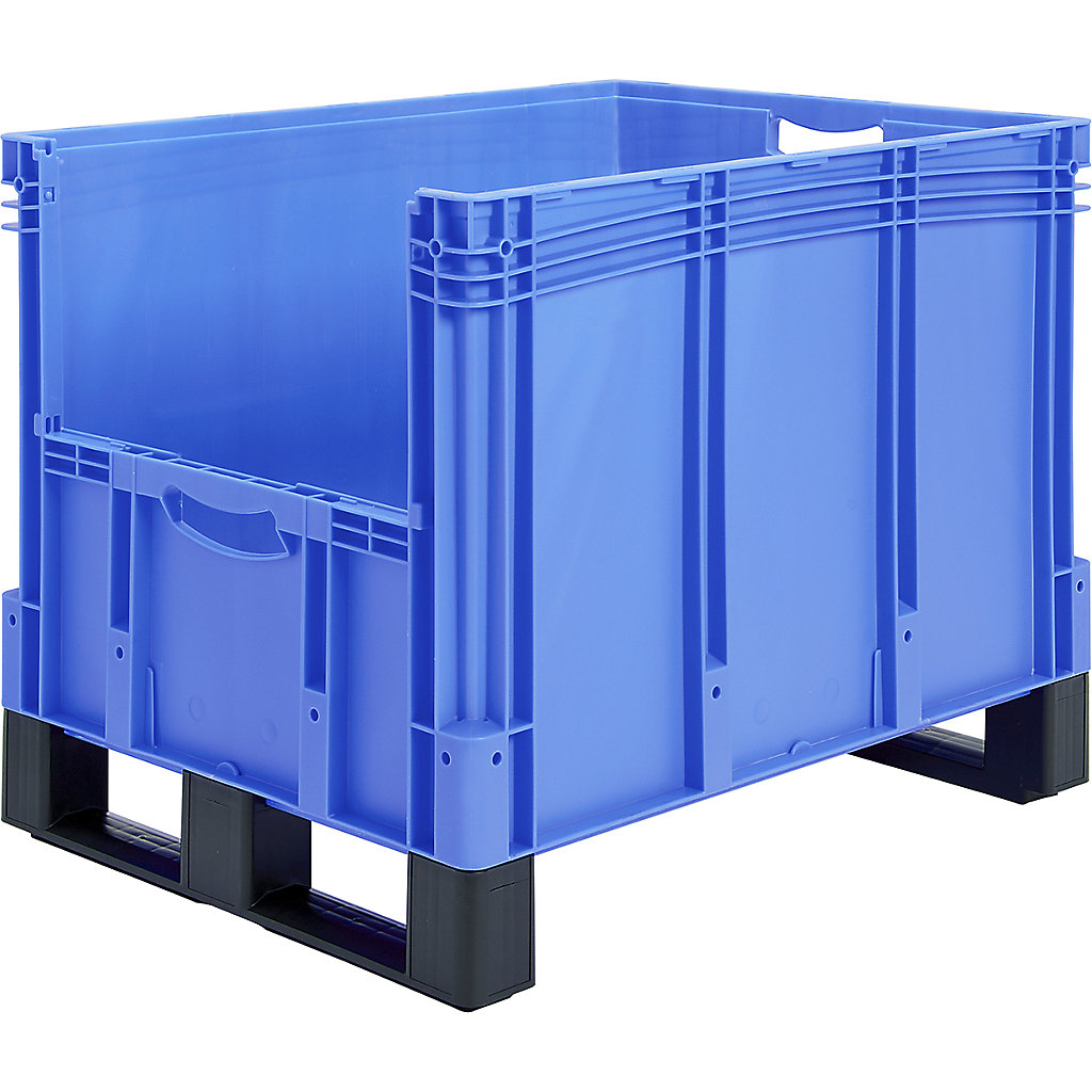 Large Euro Stacking Container with Pallet Skids | Storage Boxes ...