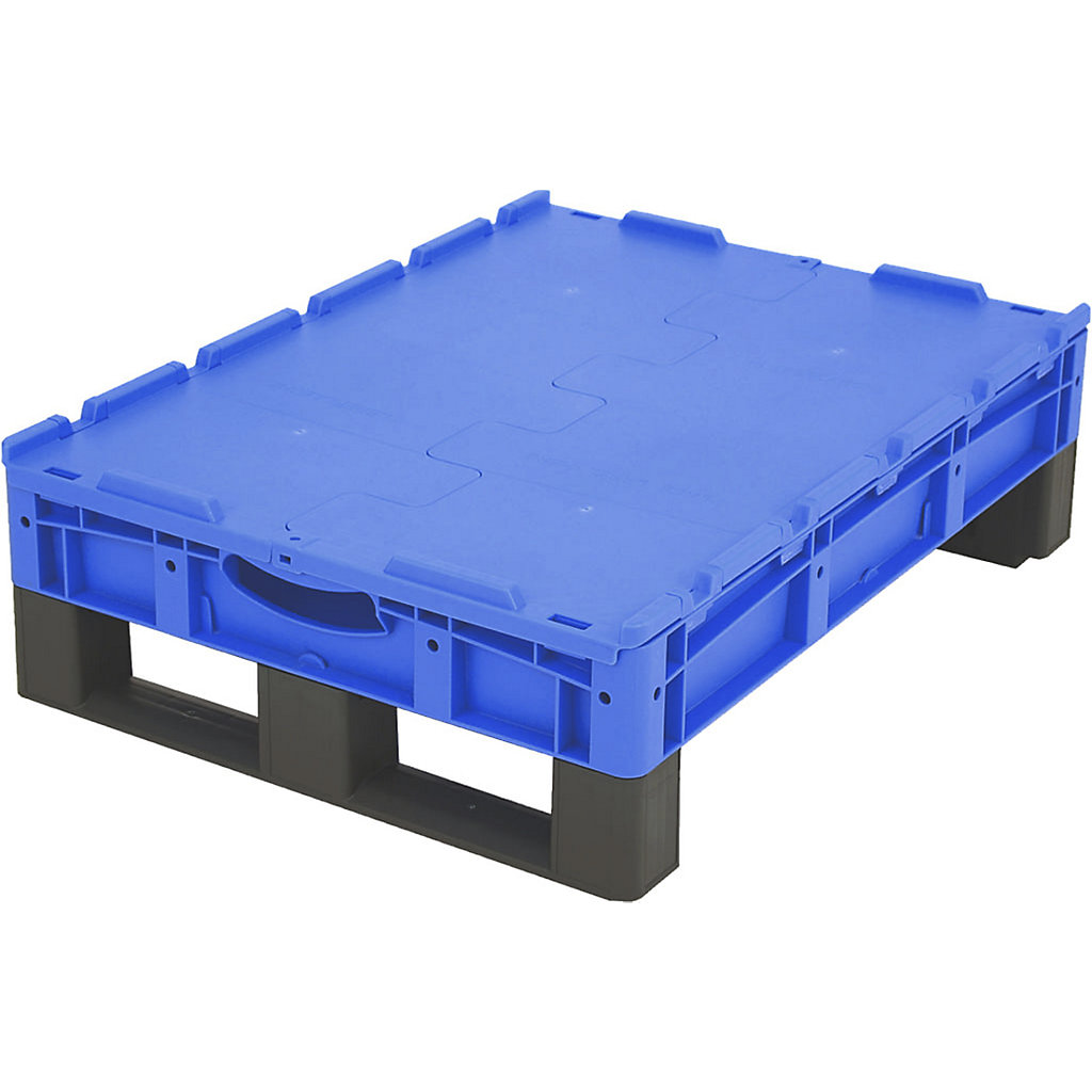 XL Euro Stacking Container with Skids | 238h x 600w x 800d mm | With ...