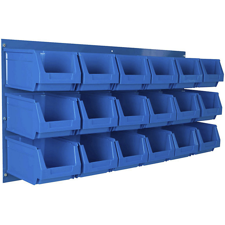 BiGDUG Louvre Panel with Plastic Bin Kits | Storage | BiGDUG