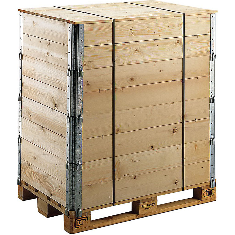 Wooden Pallet Collars for Euro Pallets | Storage Boxes & Containers ...