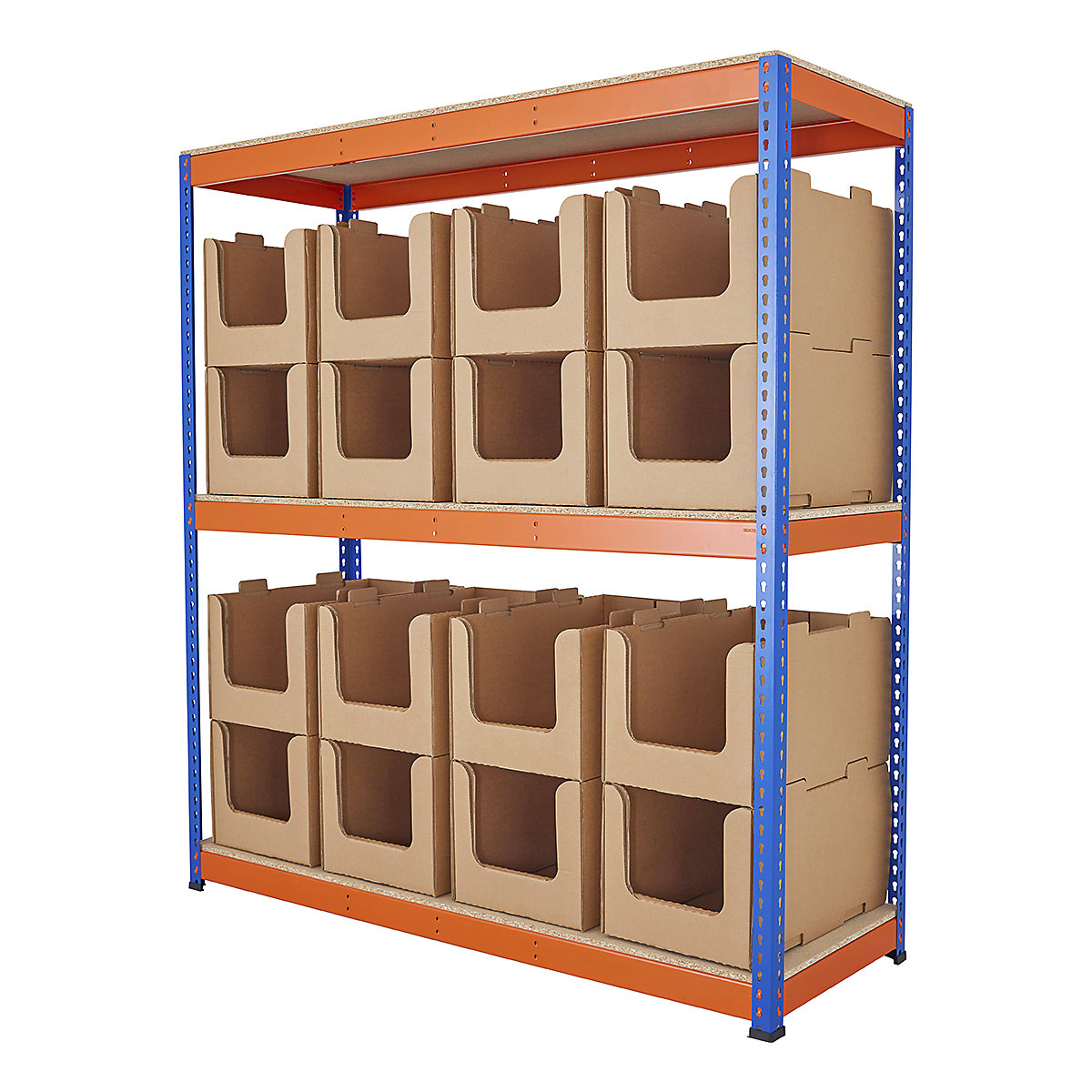 BiG400 Cardboard Stacking Pick Bin Shelving Kits