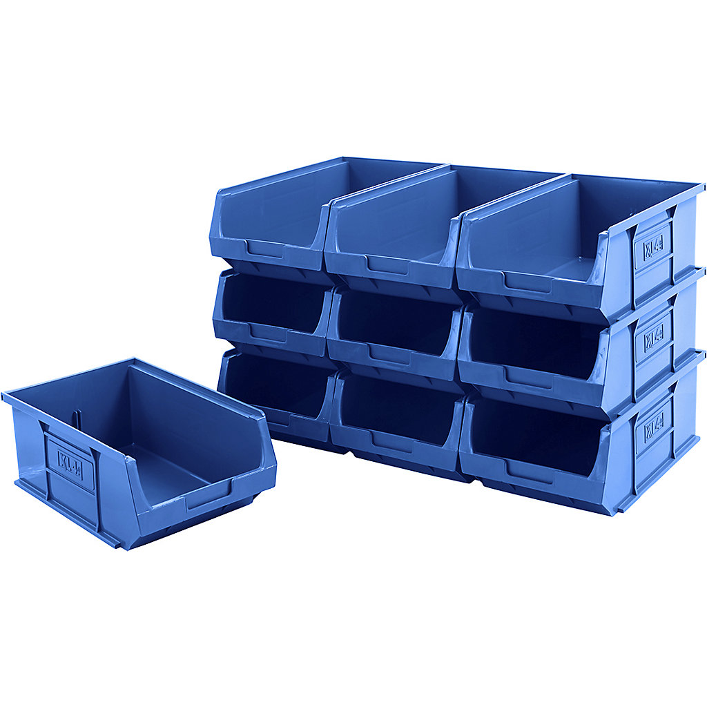 BiGDUG Essentials Recycled Plastic Parts Bin | Pack Of 10 | 125h x 200w ...