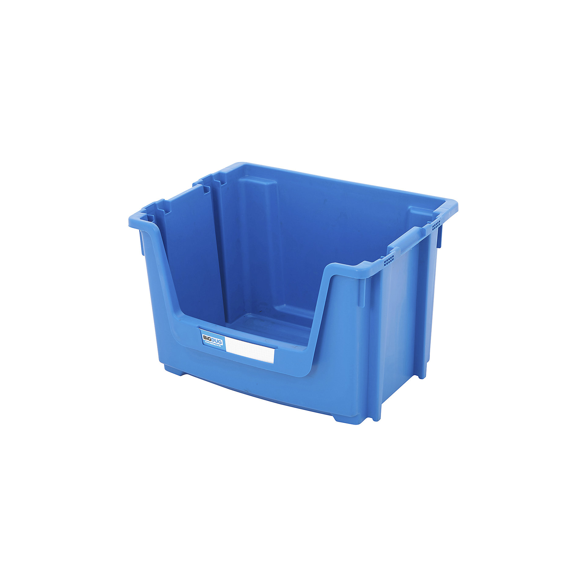BiGDUG Large Plastic Stacking Pick Bin | 320h x 495w x 370d mm | 50 ...