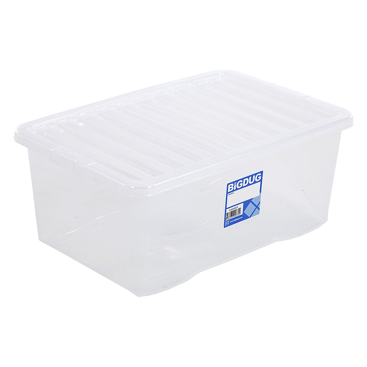 Wham Economy Plastic Box & Lid | 45 Litre Capacity | 260h x 400w x 600d ...