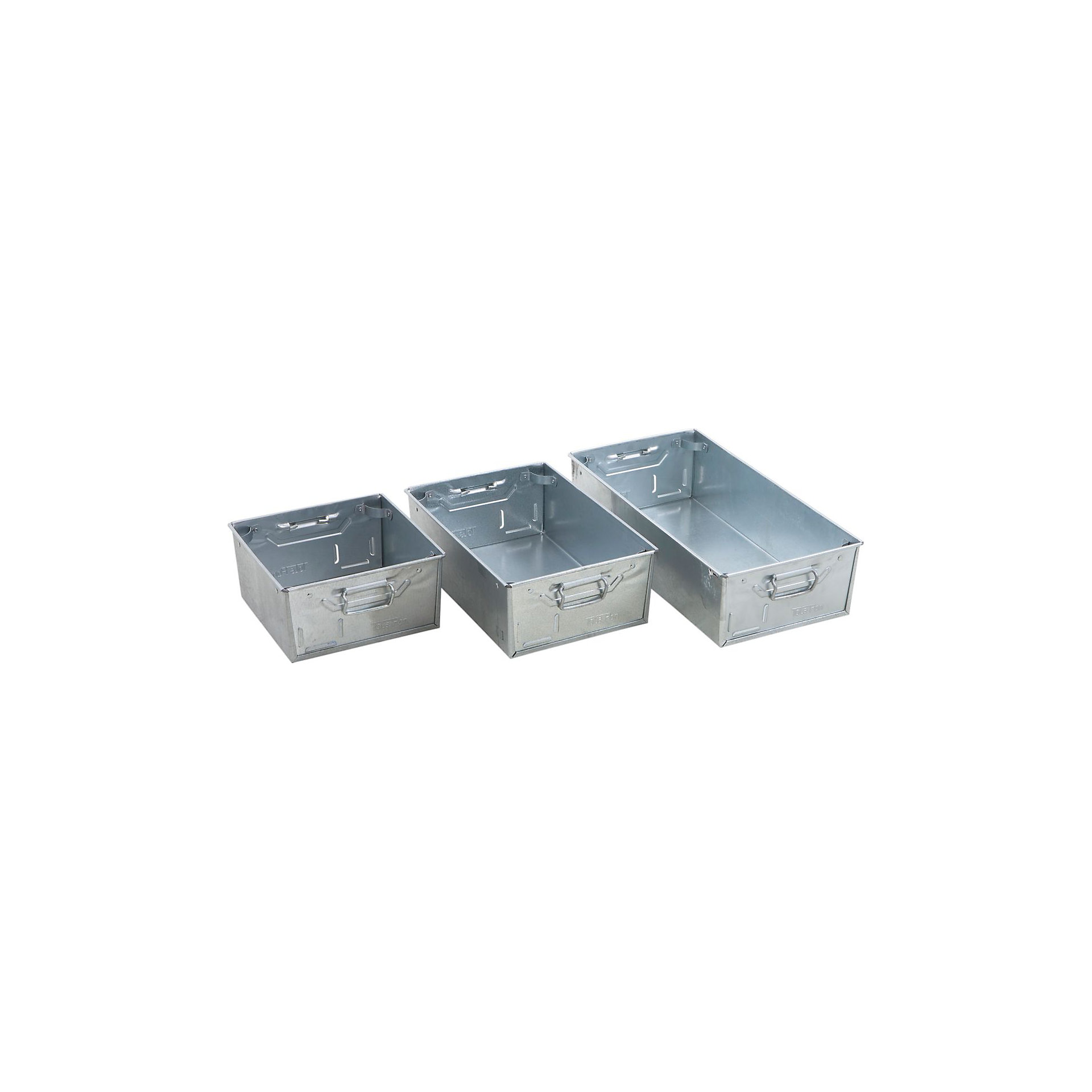 Galvanised Steel Tote Pans | Storage Boxes & Containers | BiGDUG