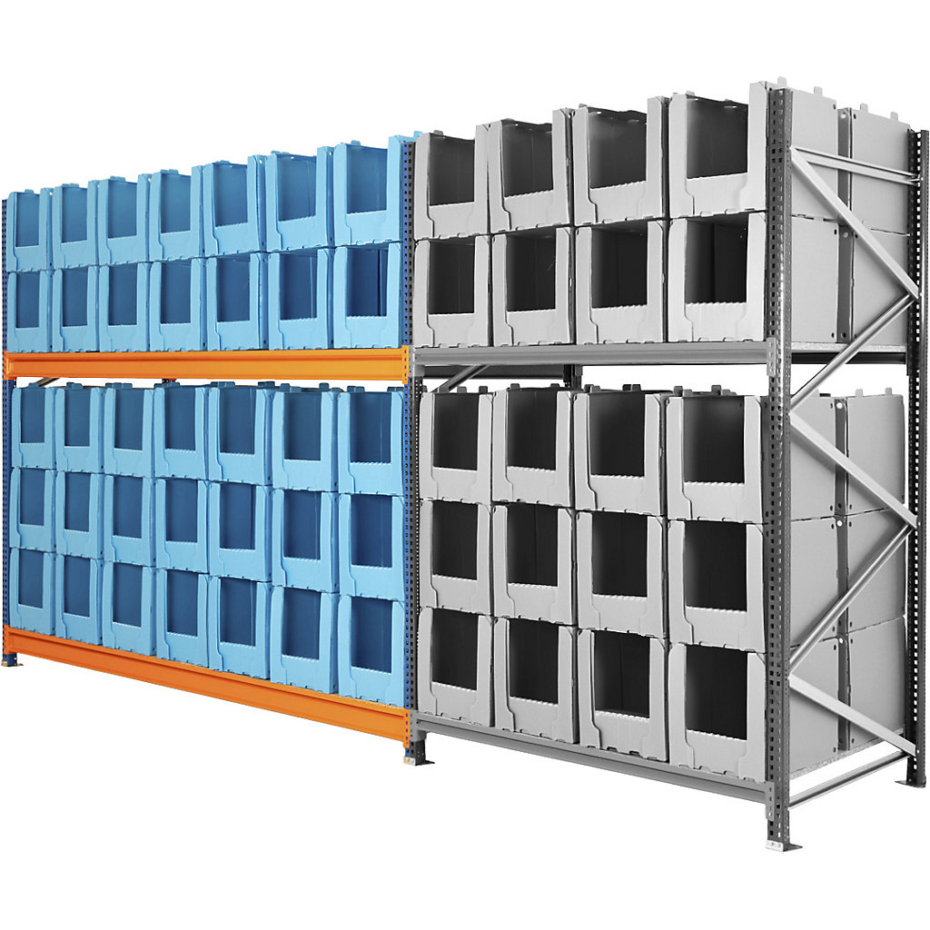 BiGDUG Longspan Shelving With Correx Euro Stacking Pick Bins | BiGDUG