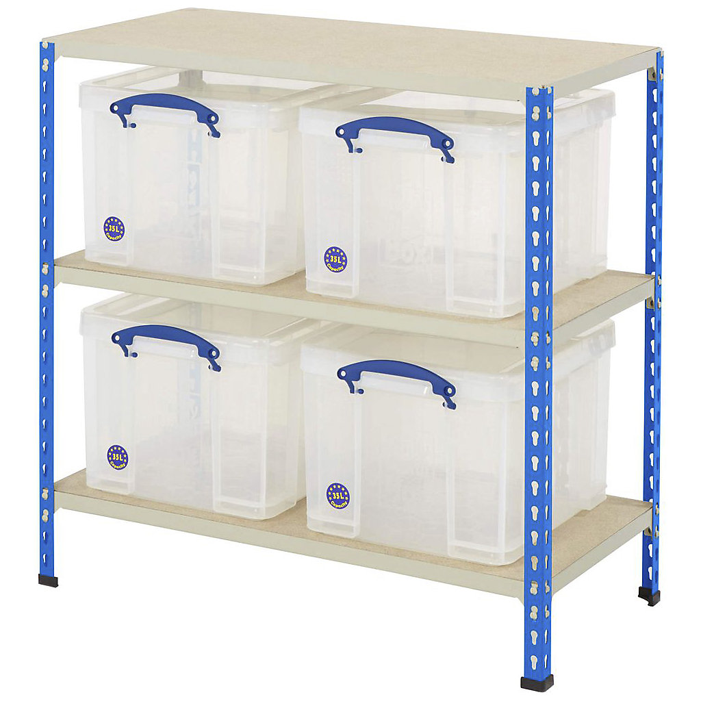 BiG340 Shelving With Really Useful Boxes | Storage Boxes & Containers ...