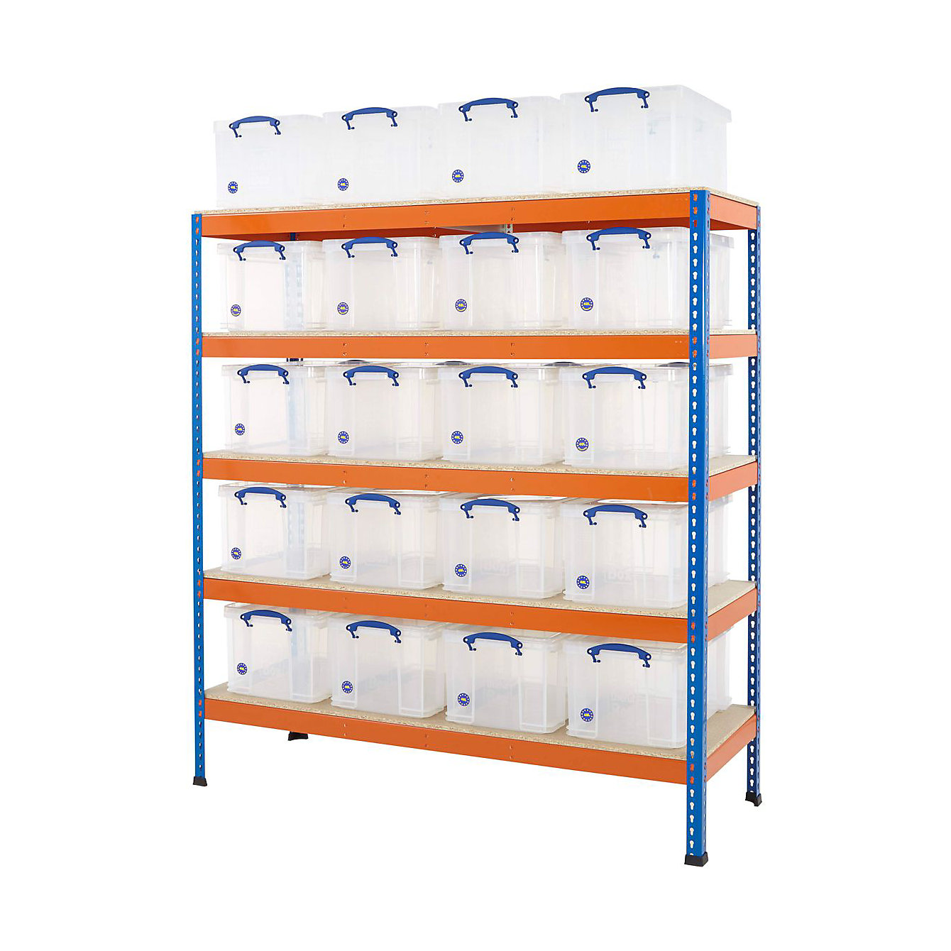 BiG400 Racking | 2290h x 1830w x 610d mm | 5 Levels | Blue & Orange ...
