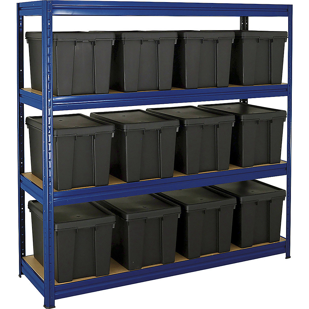 BiGDUG Garage Heavy Duty Shelving Kit With Wham Bam Recycled Storage ...
