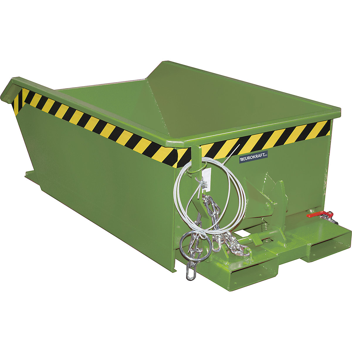 EUROKRAFTpro – MINI tilting skip for metal swarf: low overall height ...
