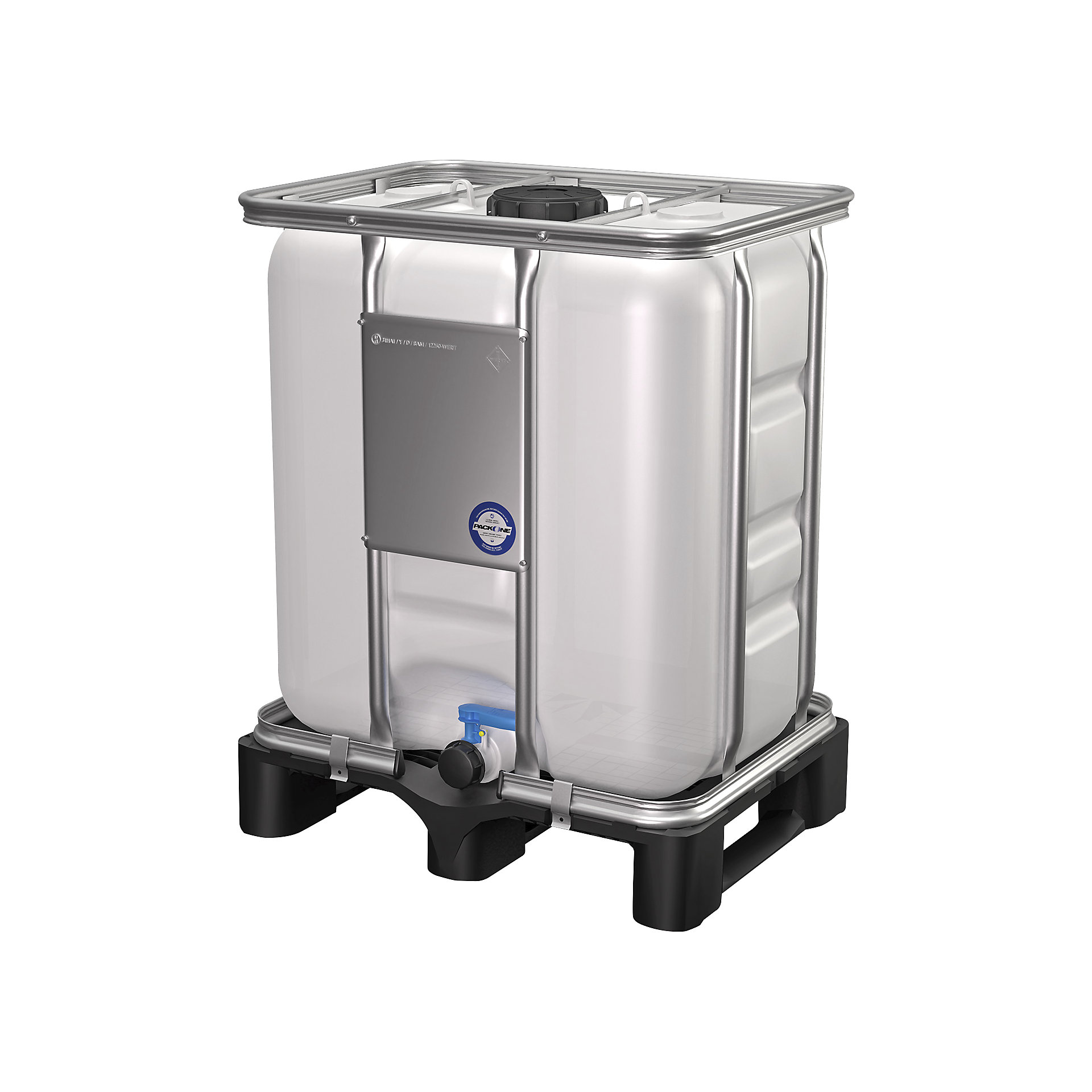 IBC container with UN approval: capacity 300 l, natural | kaiserkraft