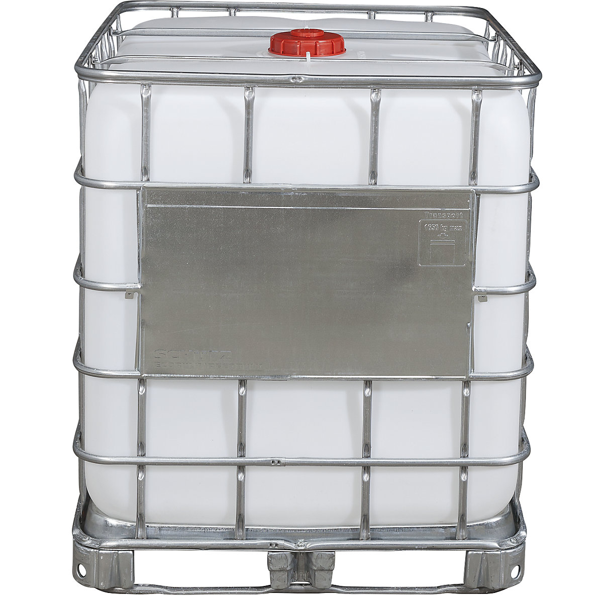 RECOBULK IBC container, UN approval: capacity 1000 l, on steel frame ...