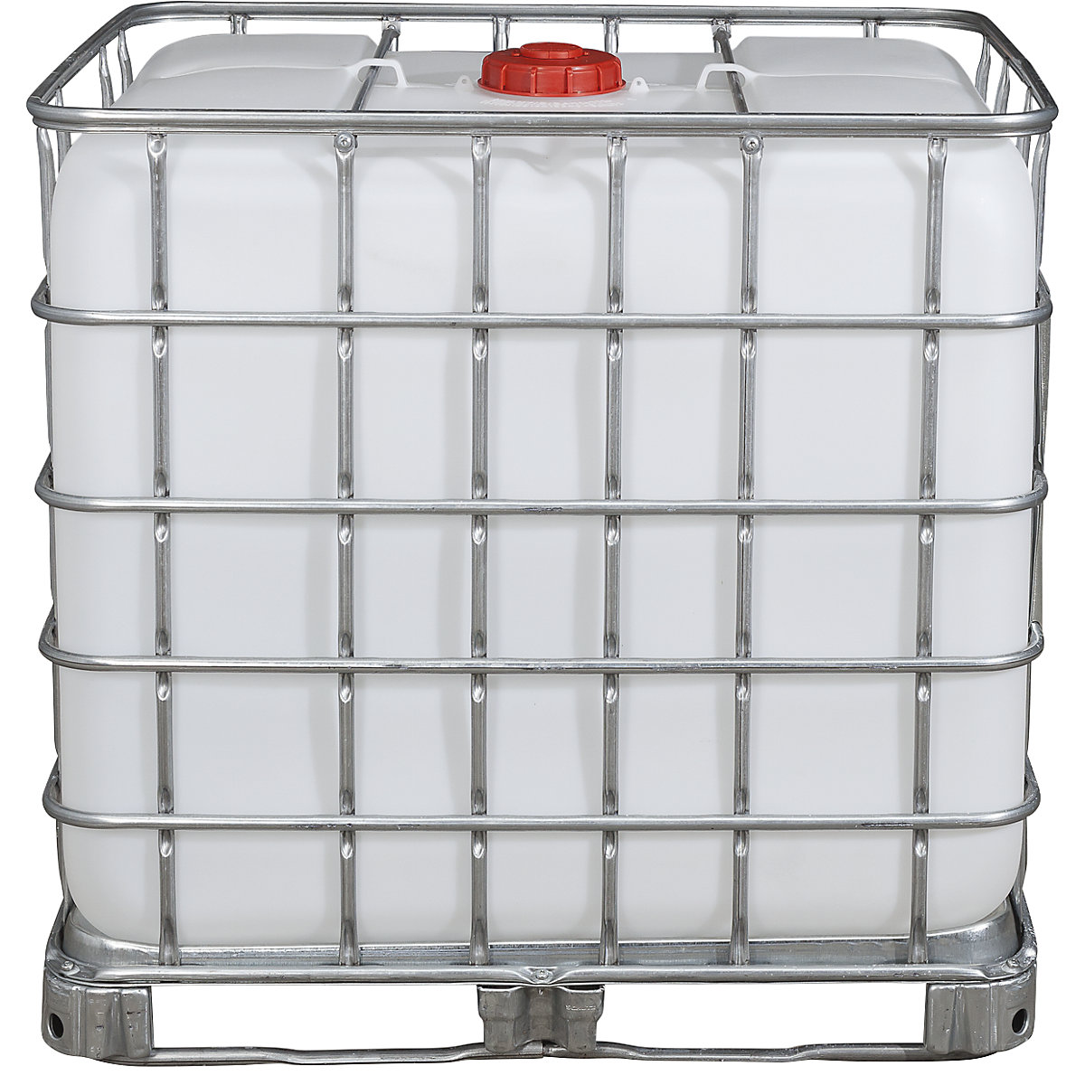 RECOBULK IBC container, UN approval: capacity 1000 l, on steel frame ...