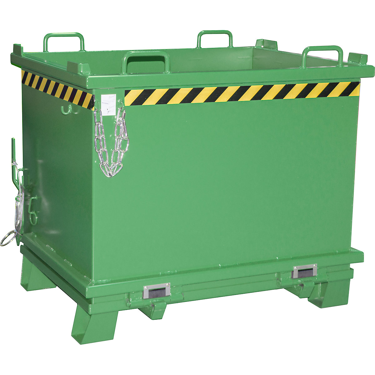 EUROKRAFTpro – SB hinged bottom skip: capacity 1 m³, max. load 2000 kg ...