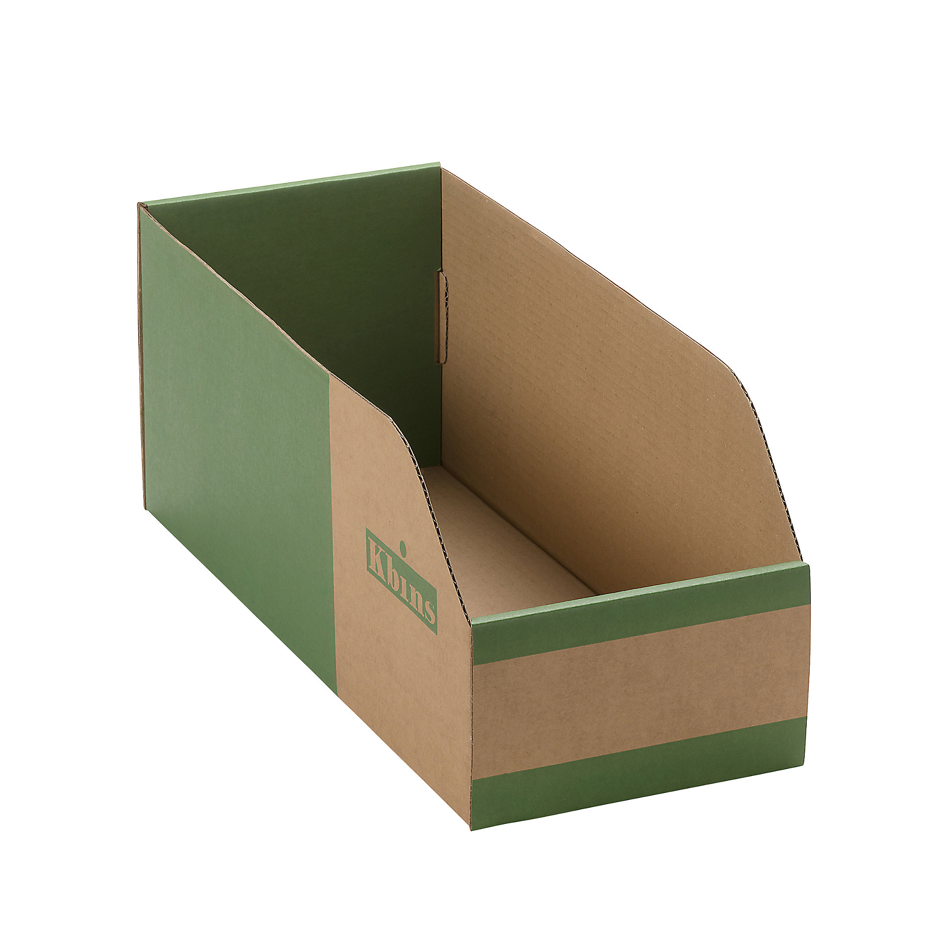 Corrugated storage bin, single layer and folding: pack of 25 | kaiserkraft