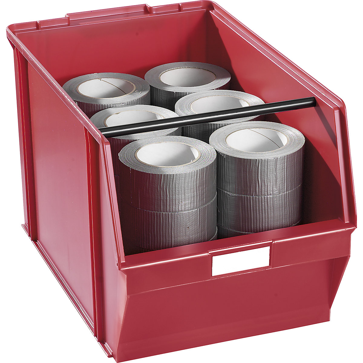 Open fronted storage bin made of polystyrene: LxWxH 500 x 309 x 300 mm ...