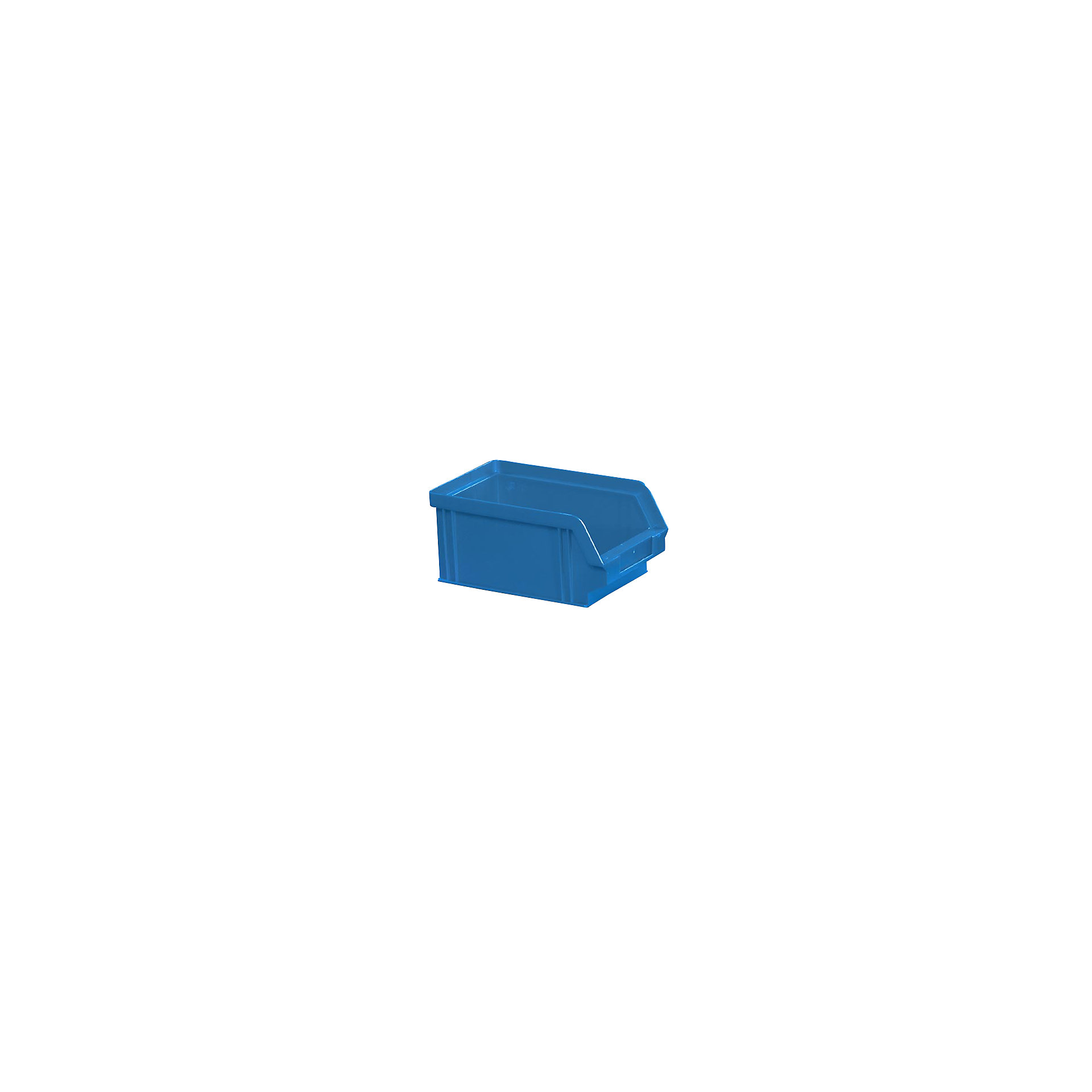Open fronted storage bin made of polystyrene: LxWxH 160 x 102 x 75 mm ...