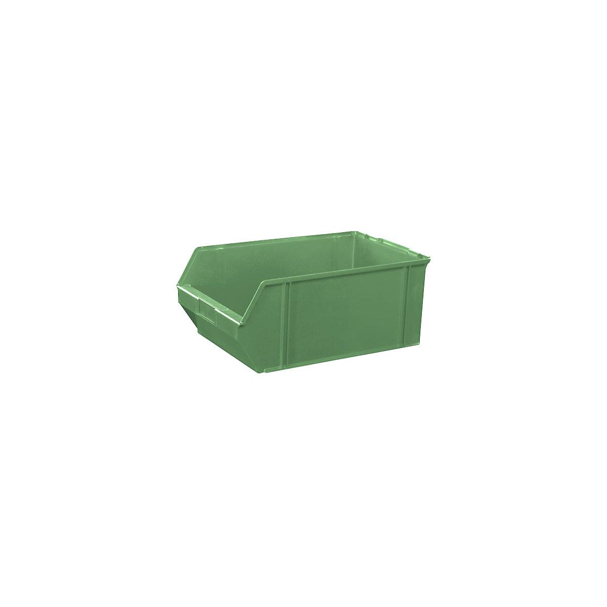 Open fronted storage bin made of polystyrene: length 500 mm ...