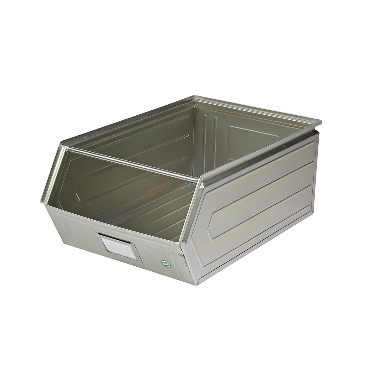 Open fronted storage bin made of sheet steel: LxWxH 700 x 450 x 300 mm ...