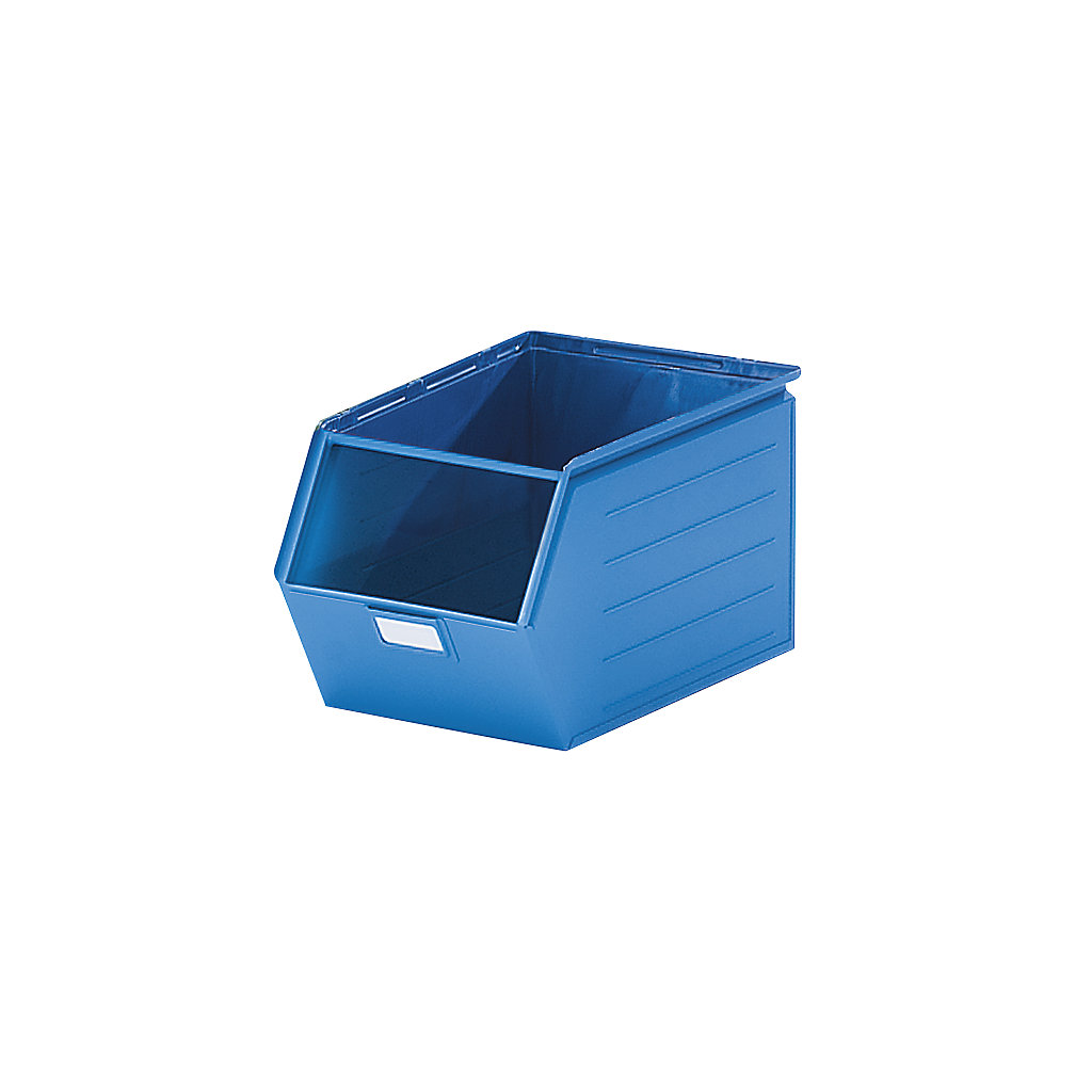 Open fronted storage bin made of sheet steel: LxWxH 544 x 310 x 300 mm ...