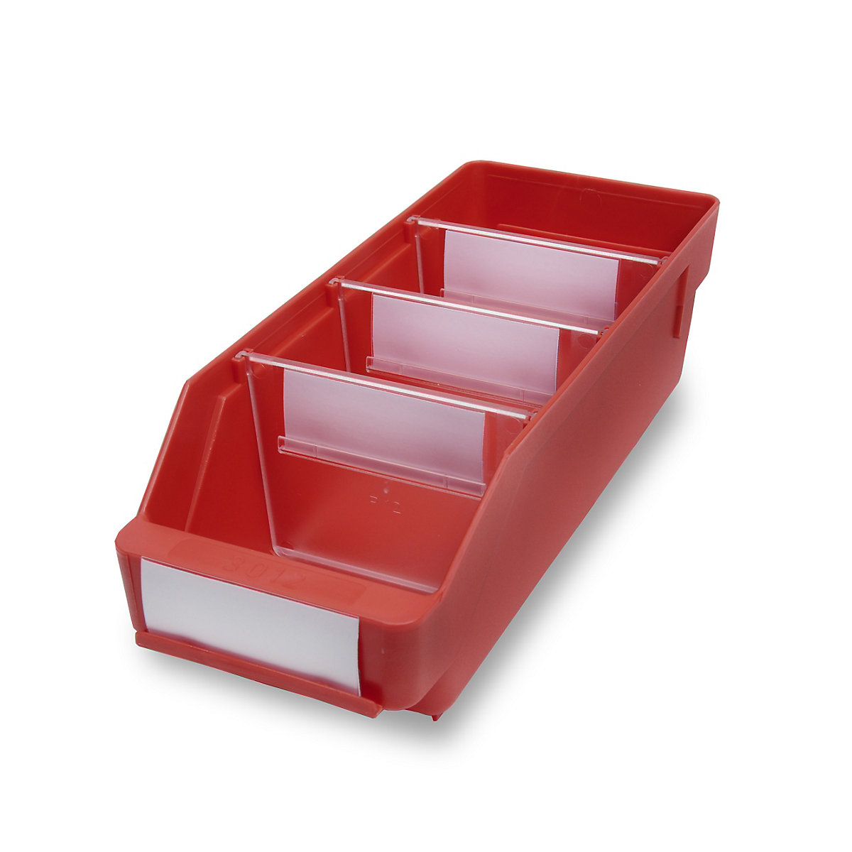STEMO – Shelf bin made of highly impact resistant polypropylene: red ...