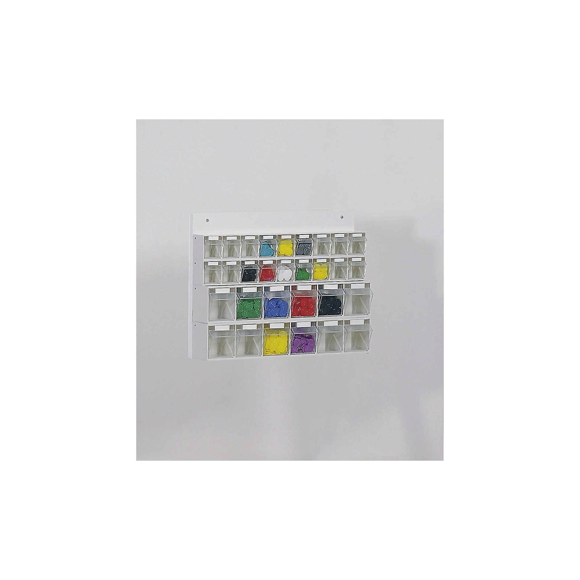 Visual storage container combination made of polystyrene: HxWxD 410 x ...