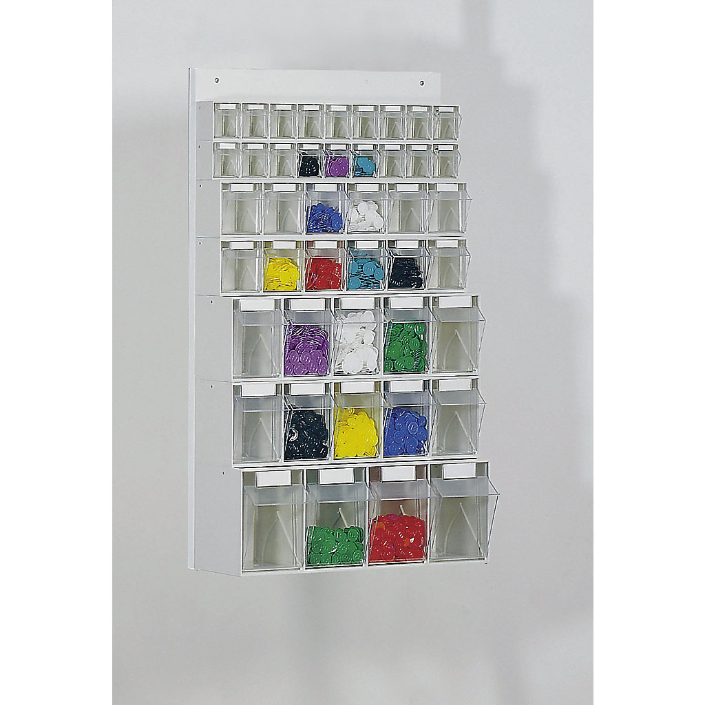 Visual storage container combination made of polystyrene: HxWxD 900 x ...