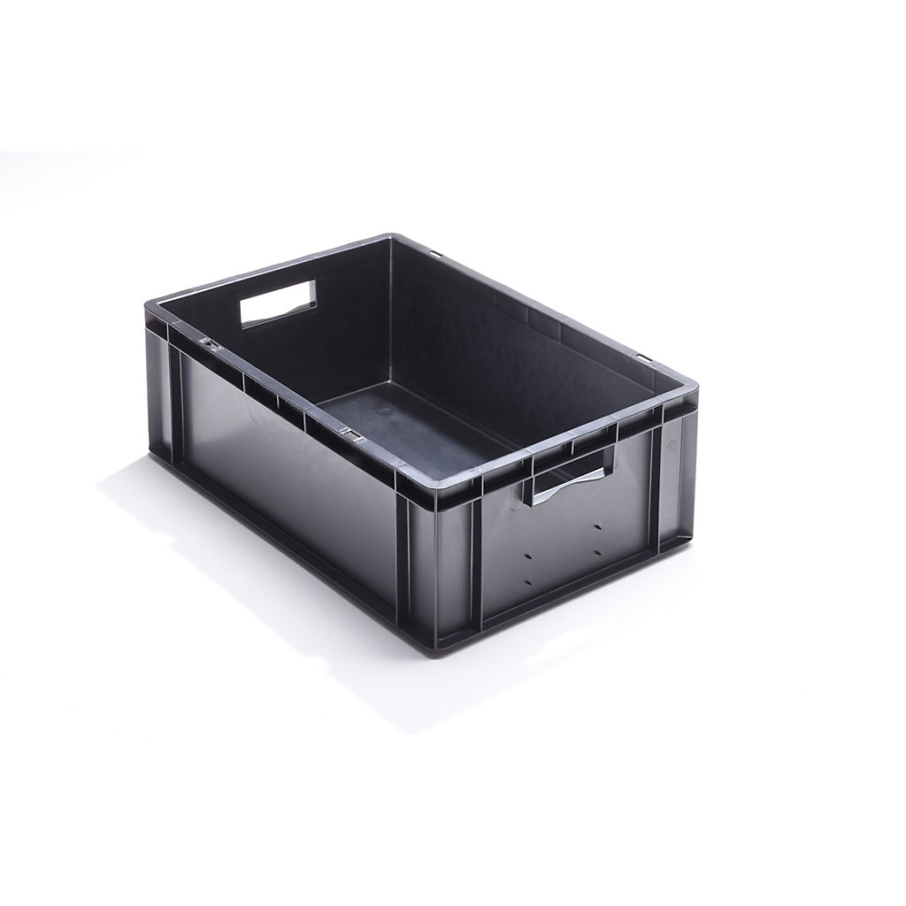 ESD stacking container made of polypropylene: external LxWxH 600 x 400 ...