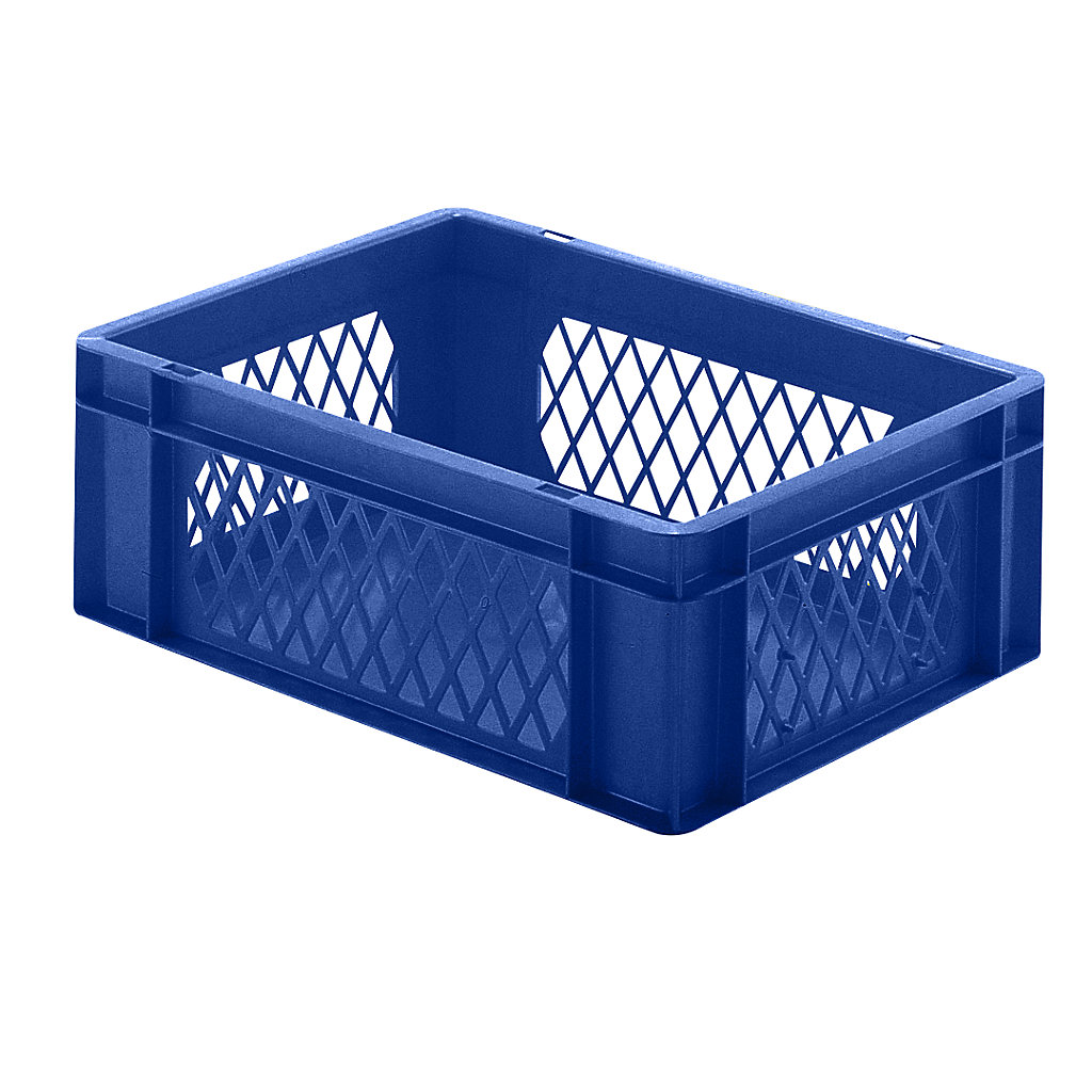 Euro stacking container, perforated walls, closed base: LxWxH 400 x 300 ...