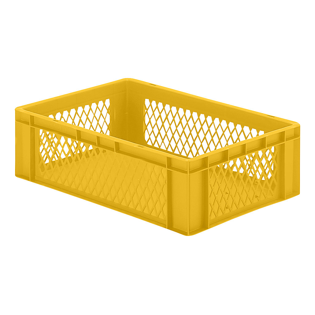 Euro stacking container, perforated walls, closed base: LxWxH 600 x 400 ...