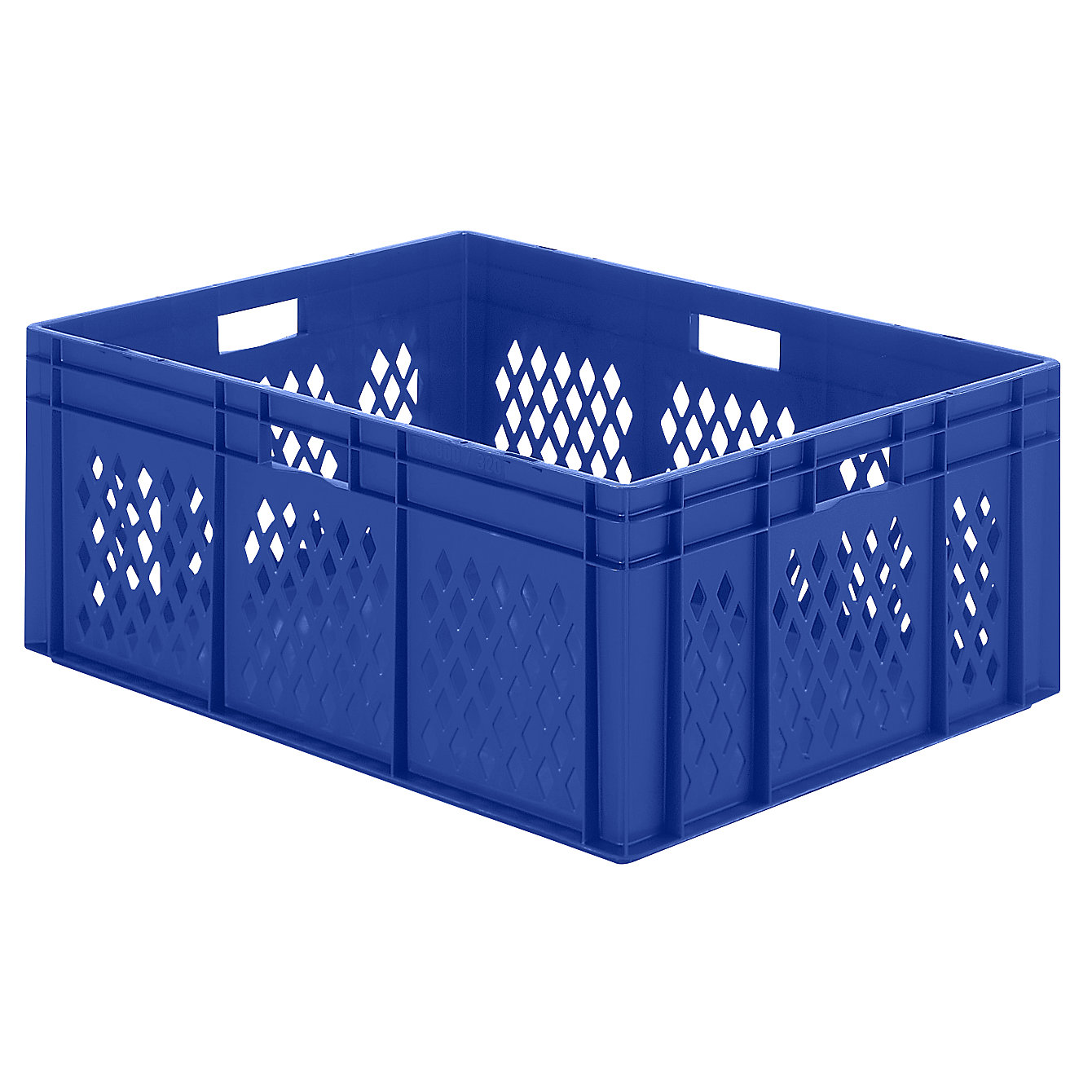 Euro stacking container, perforated walls, closed base: LxWxH 800 x 600 ...