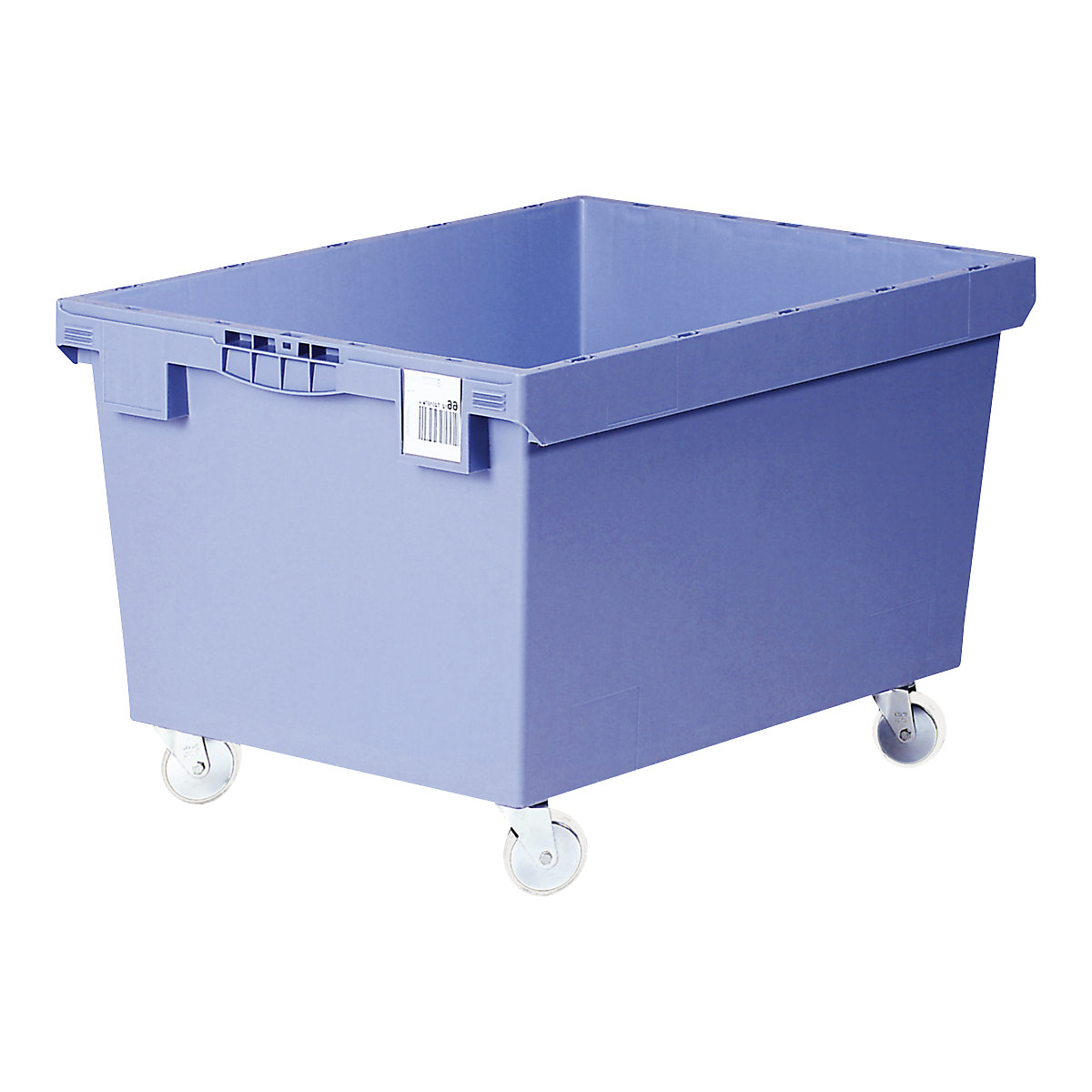 Reusable container with castors – BITO: with plastic swivel castors ...