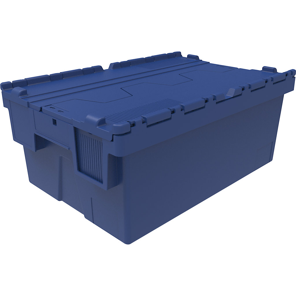 Reusable stacking container: LxWxH 600 x 400 x 250 mm, plain coloured ...