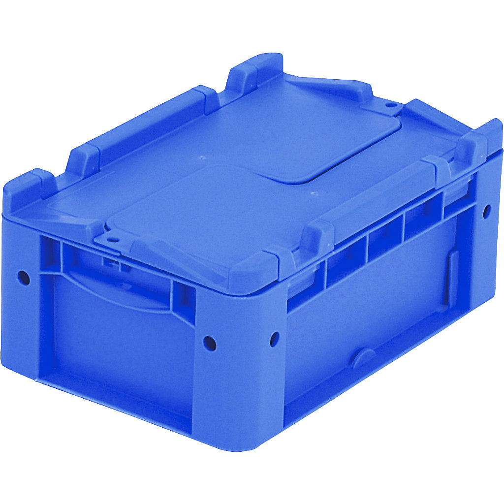 XL Euro stacking container – BITO: with 2-section hinged lid | kaiserkraft