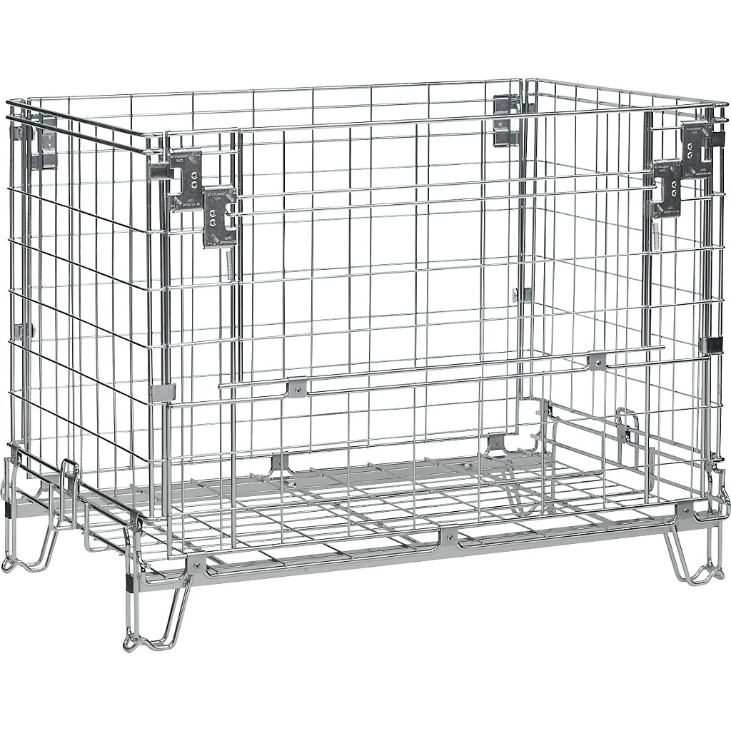 Collapsible mesh pallet: LxW 1200 x 800 mm, effective height 760 mm ...