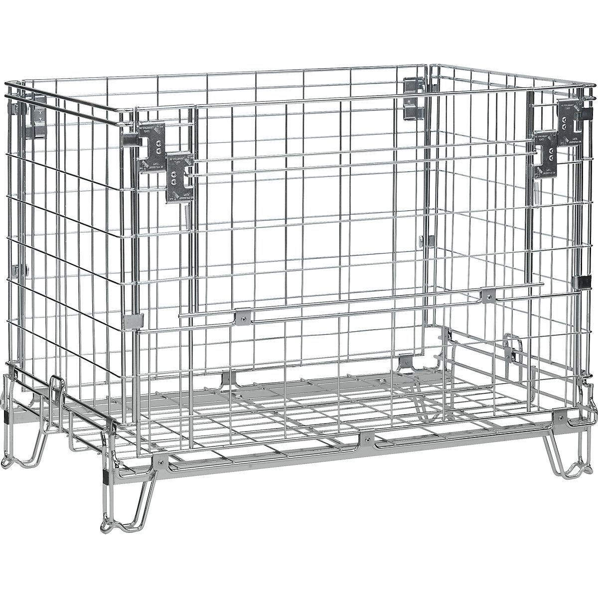 Collapsible mesh pallet: LxW 1200 x 800 mm, effective height 760 mm ...