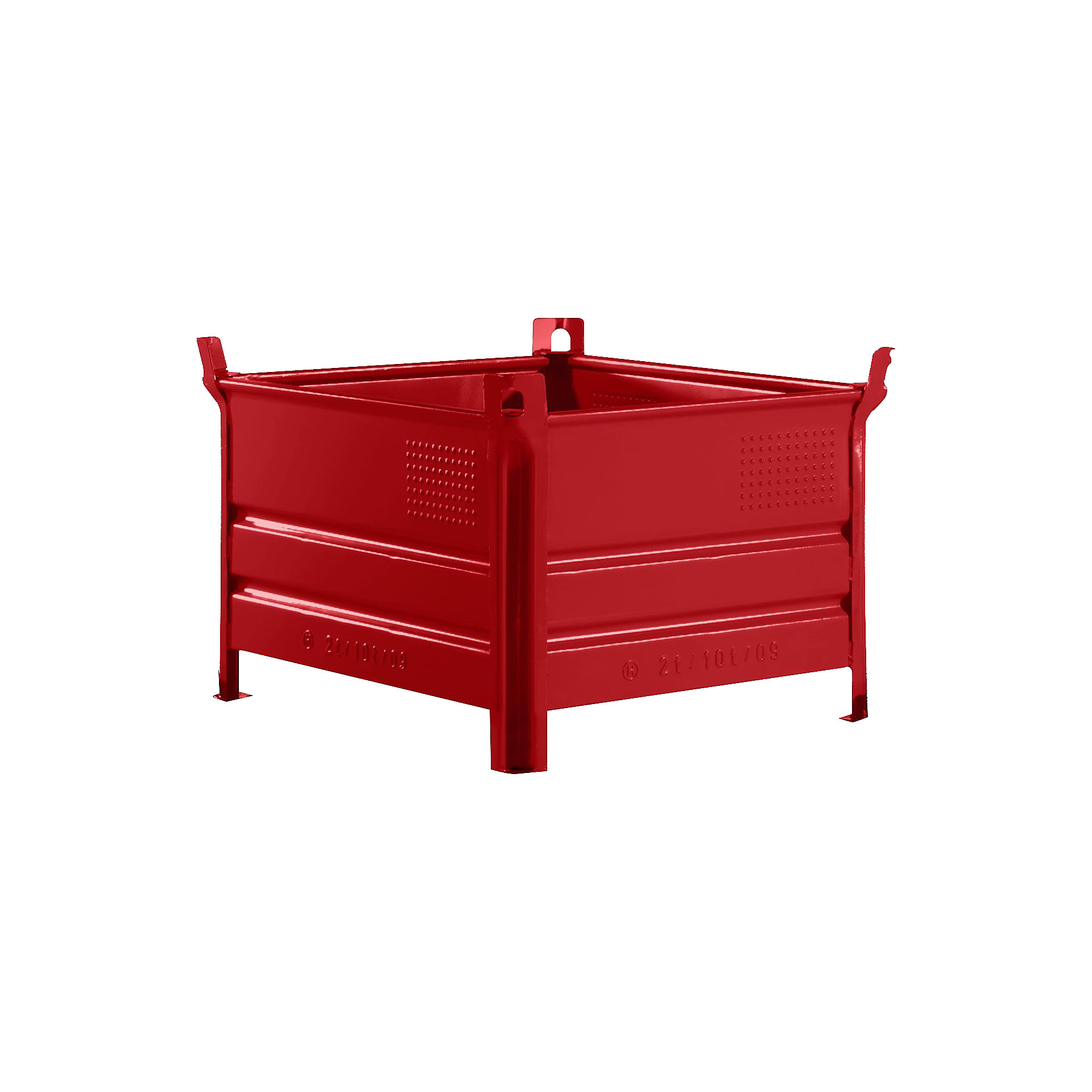 Stacking container with runners – Heson: LxW 1000 x 800 mm, max. load ...