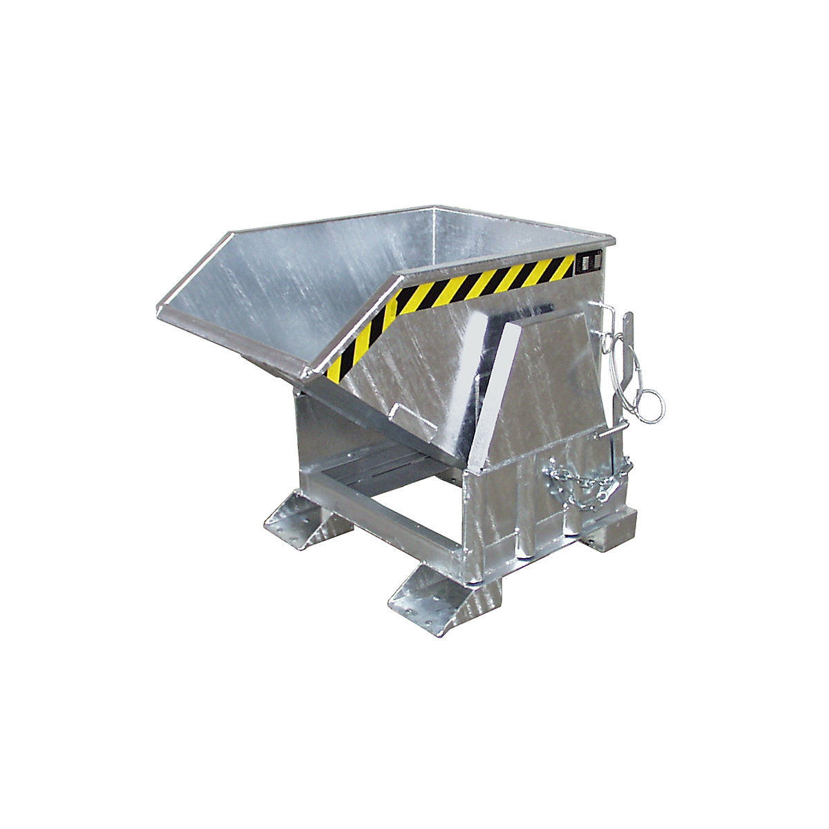 Tilting skip, standard overall height, without wheels – eurokraft pro ...