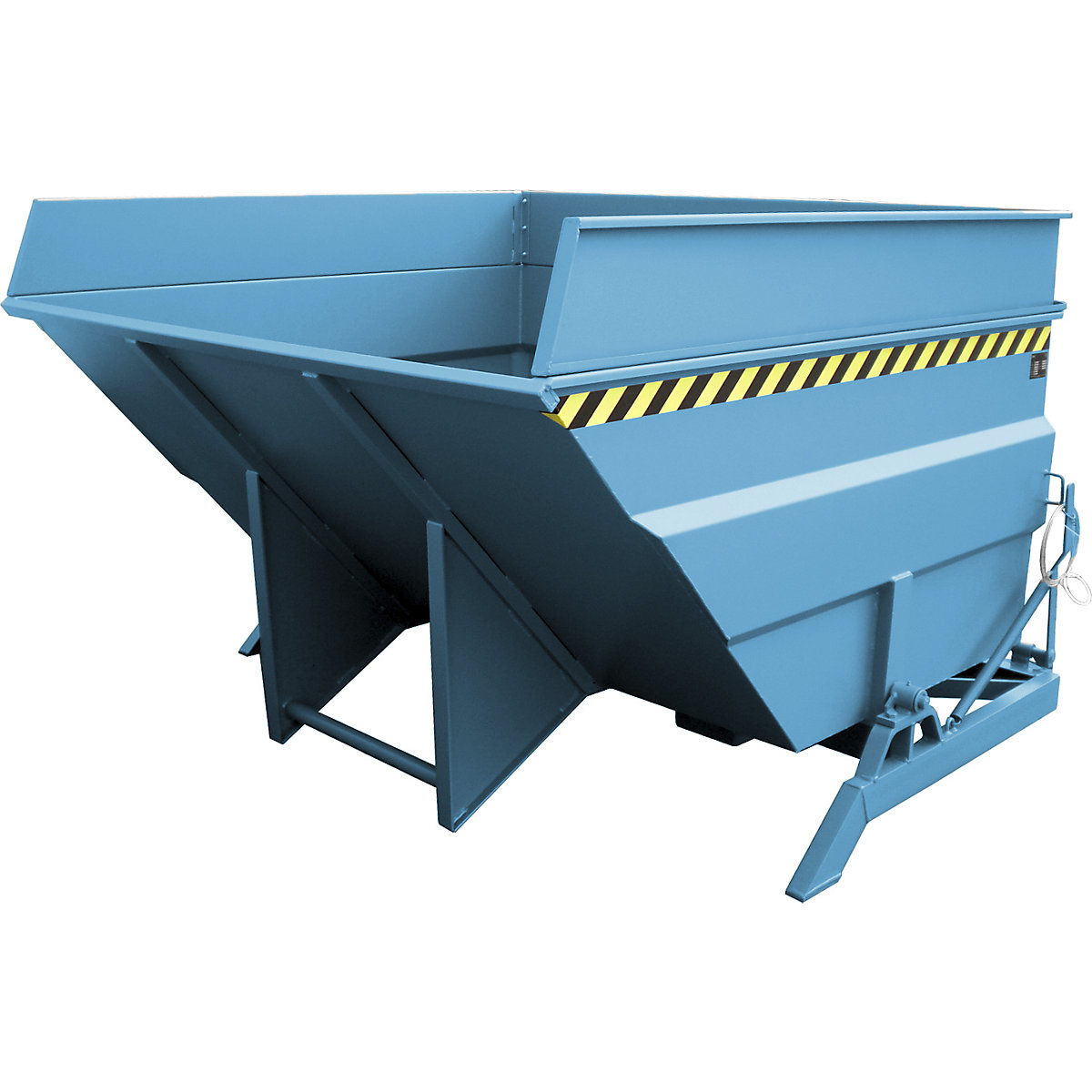XXL tilting skip with positioning aid – eurokraft pro: capacity 4 m³ ...