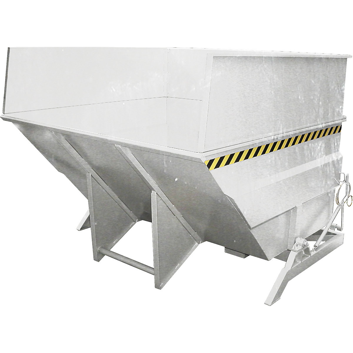 EUROKRAFTpro – XXL tilting skip with positioning aid: capacity 5 m³ ...