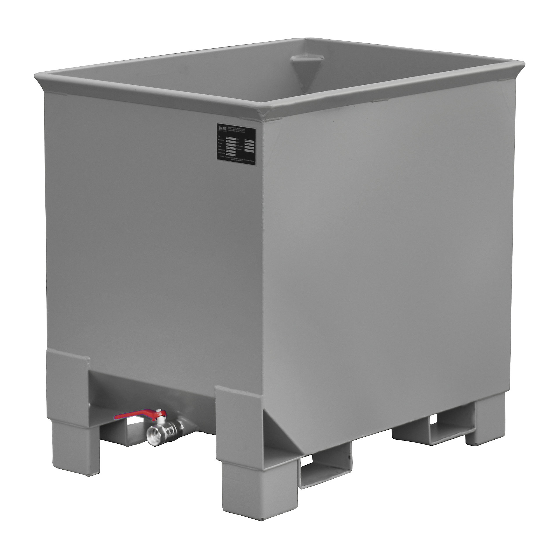 EUROKRAFTpro – CS metal swarf collection container for tugger trains ...