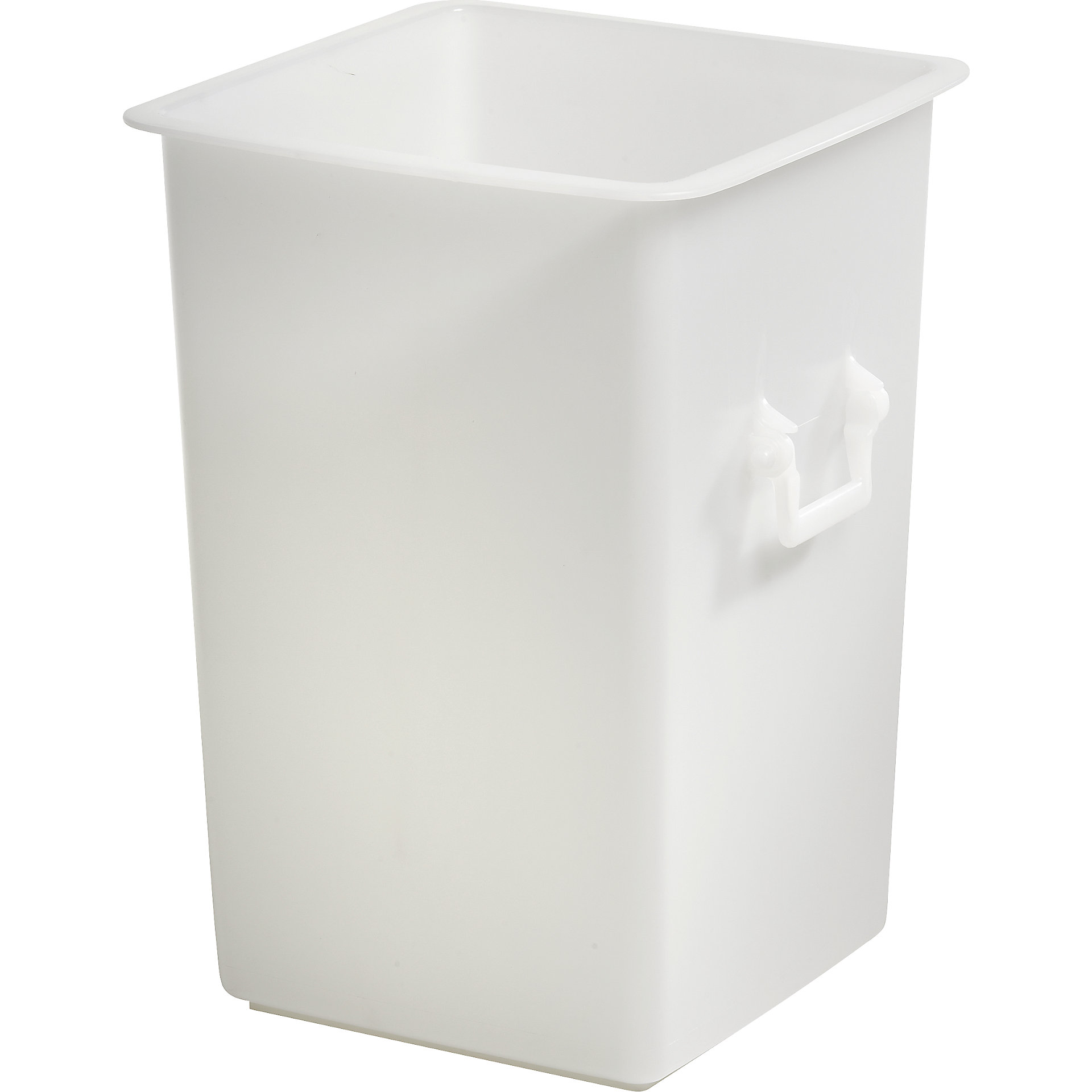 Rectangular container: without feet, suitable for foodstuffs, white ...